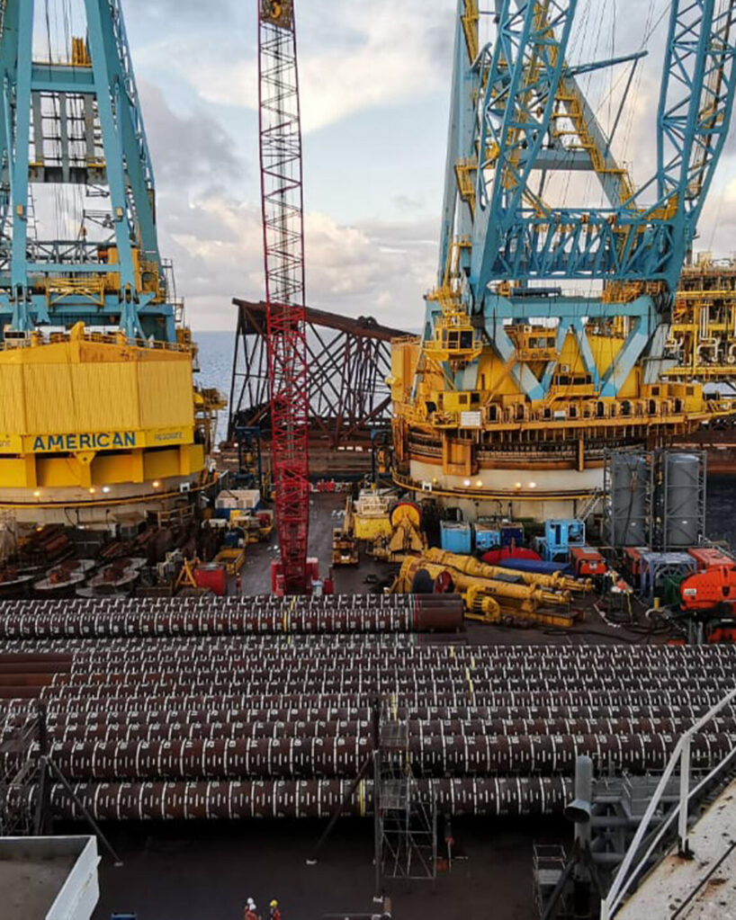 9 subsea jacket piles in Gulf of Mexico - CAPE Holland