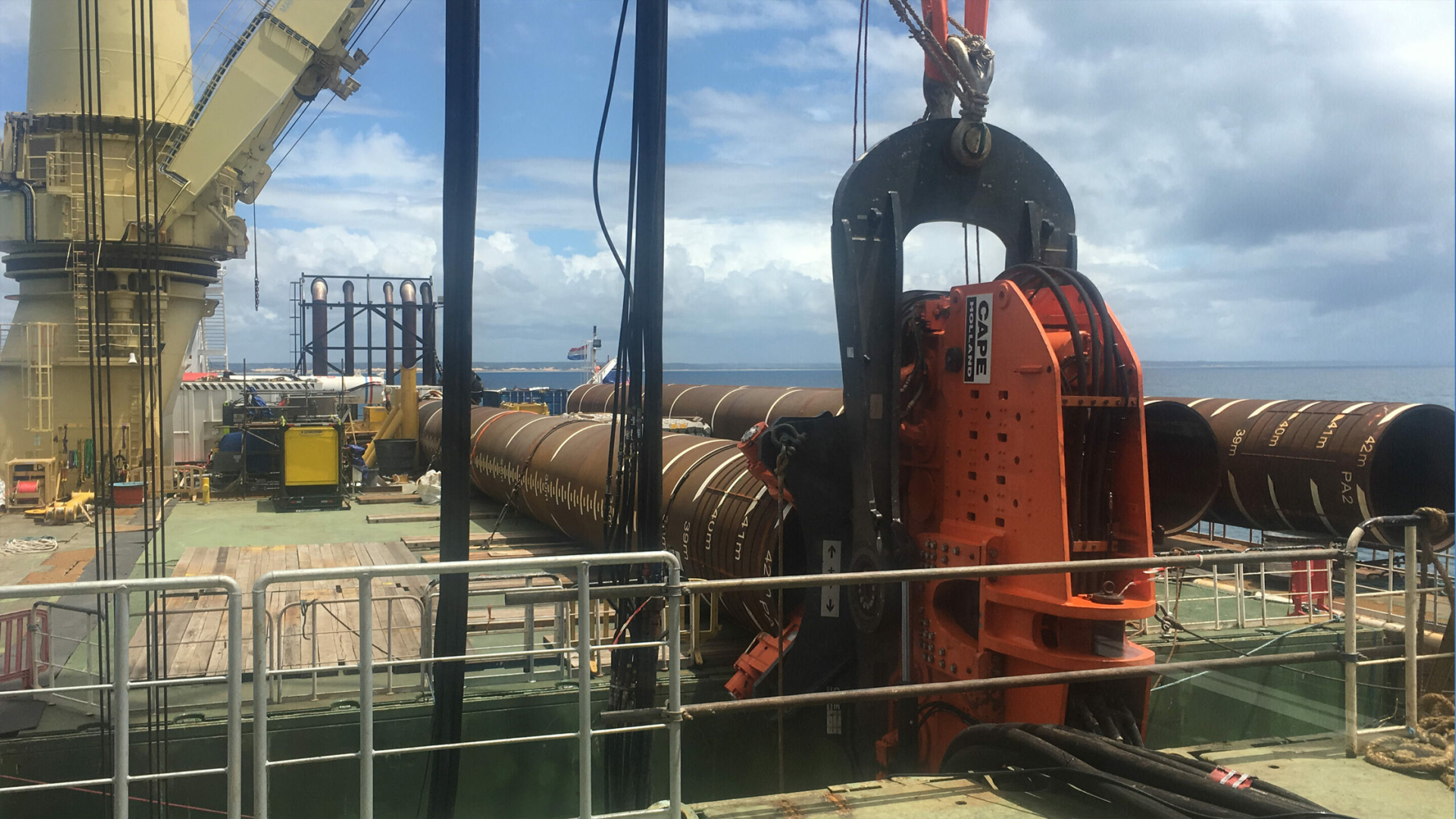 3 pin piles for Soft Yoke Mooring System - CAPE Holland