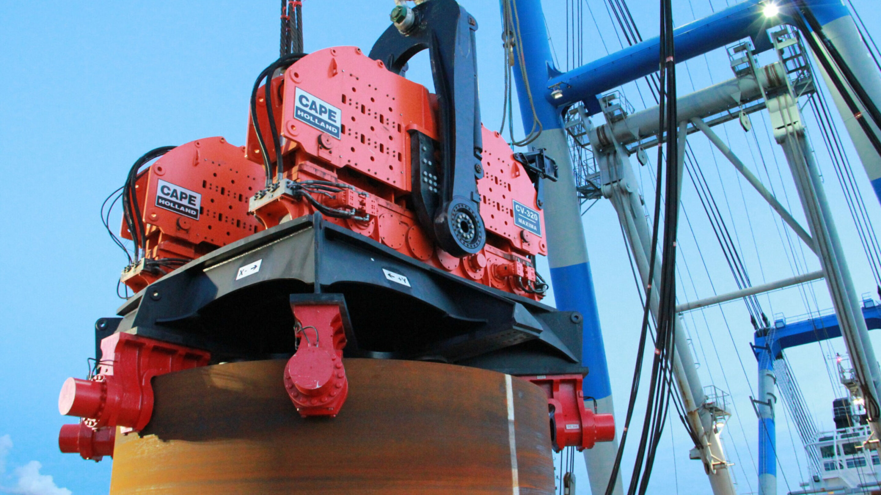 Free hanging monopile installation test - CAPE Holland