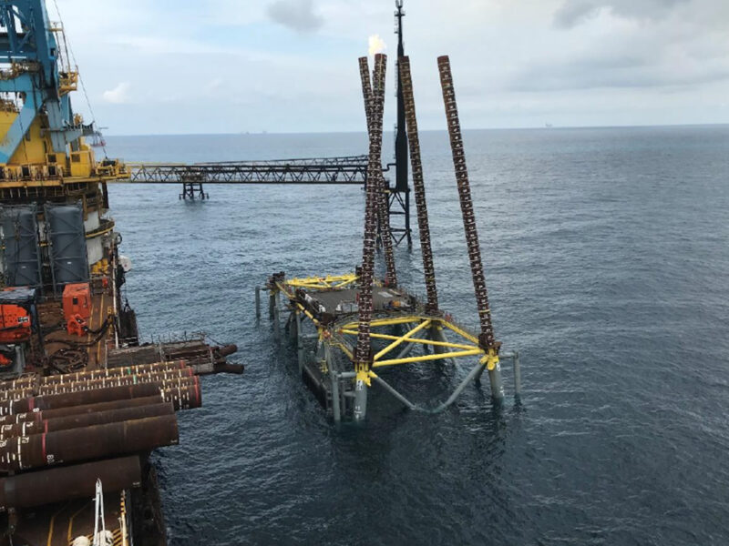 9 subsea jacket piles in Gulf of Mexico - CAPE Holland