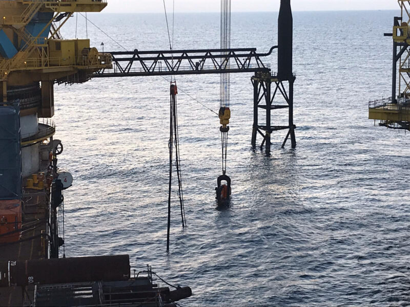 9 subsea jacket piles in Gulf of Mexico - CAPE Holland