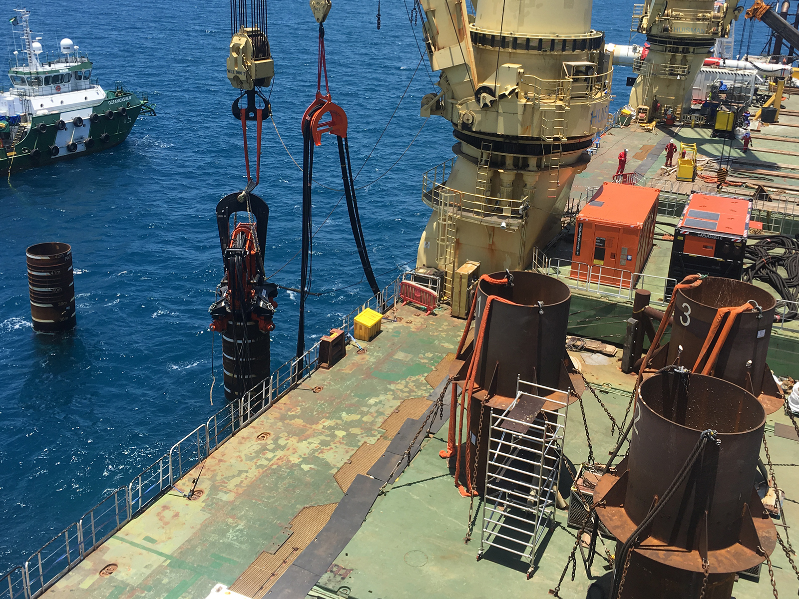 3 pin piles for Soft Yoke Mooring System - CAPE Holland