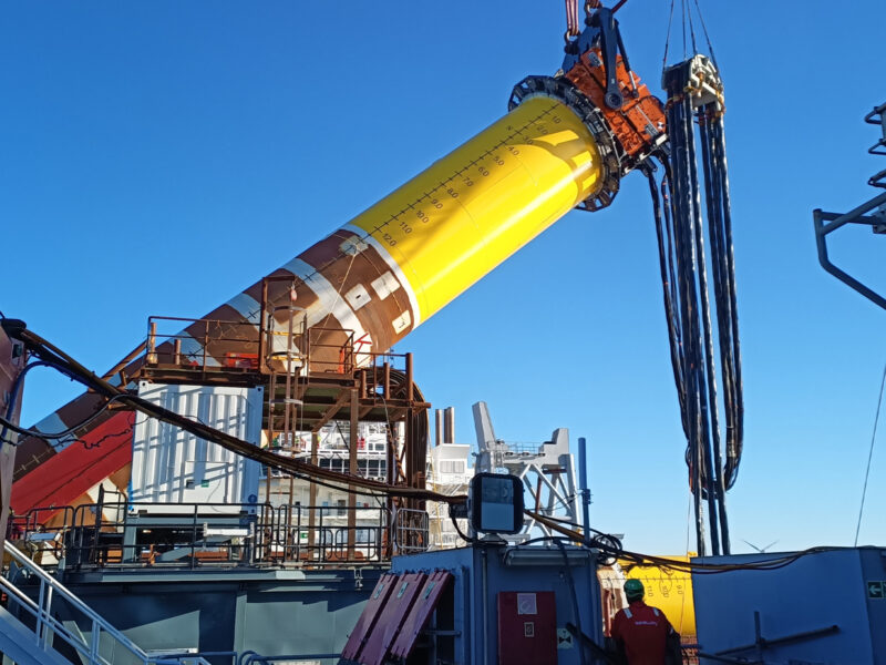 7 flanged monopiles for Kaskasi OWF - CAPE Holland